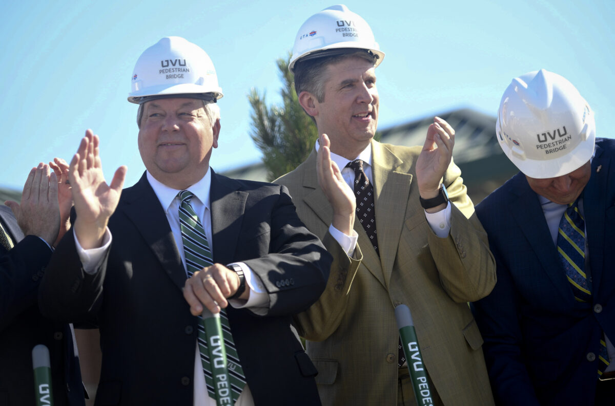 UVU breaks ground on pedestrian bridge across I-15 | News, Sports, Jobs ...